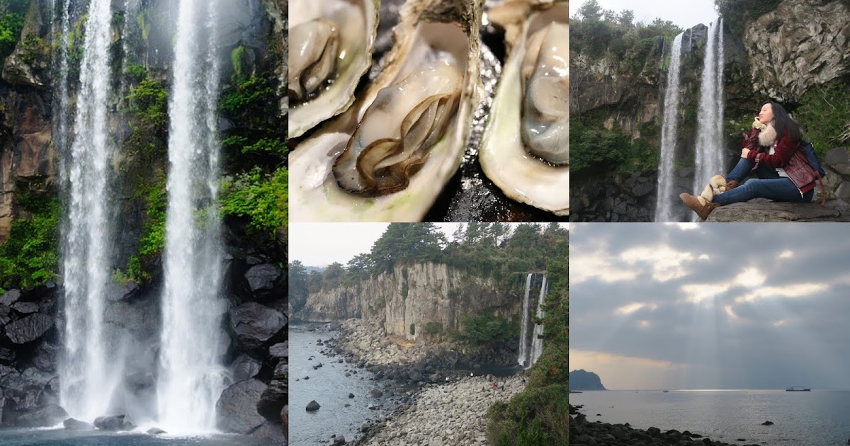 Miss HappyFeet: Visiting JeongBang Waterfalls in Jeju Island, South ...