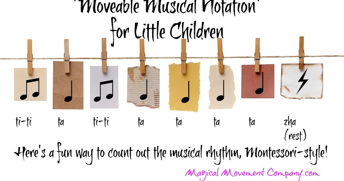 "Moveable Music Notes" : Montessori-Style Music Notation for Little ...