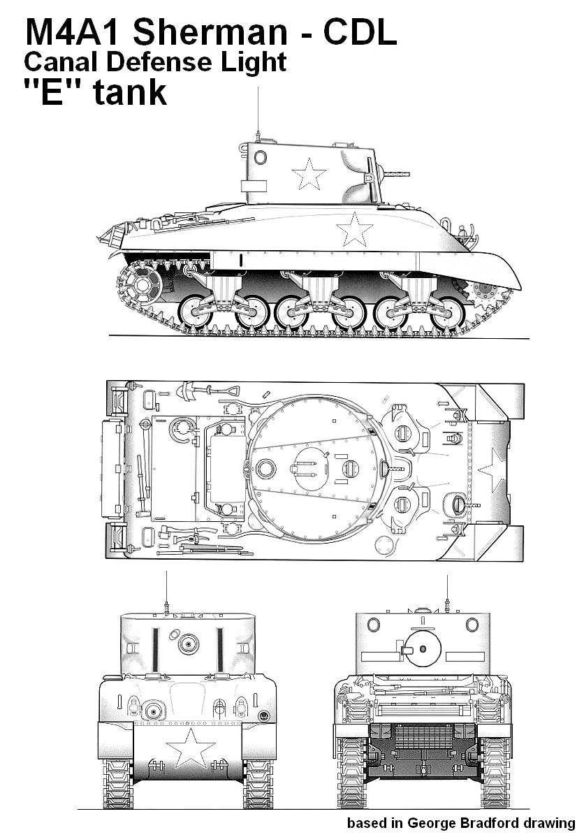 M4a1 Sherman Drawing