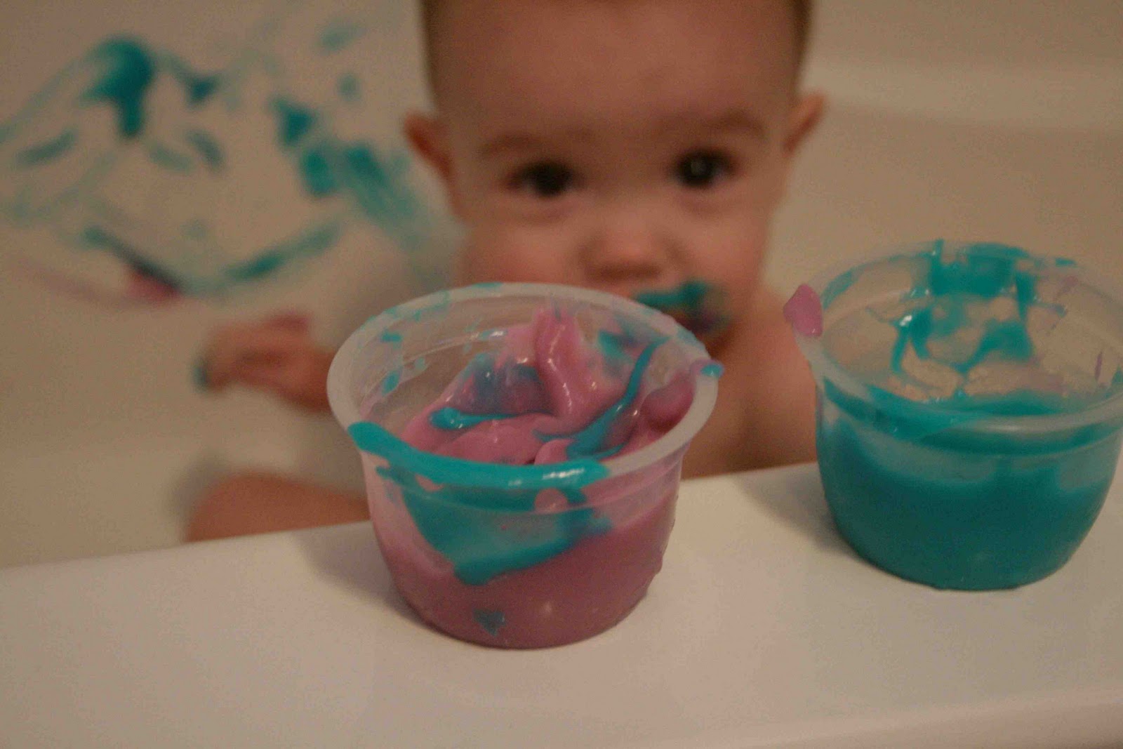 and then there were four....: Pudding Painting