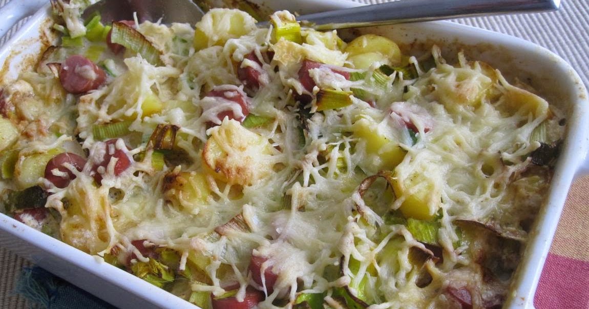 Preischotel met gerookt spek