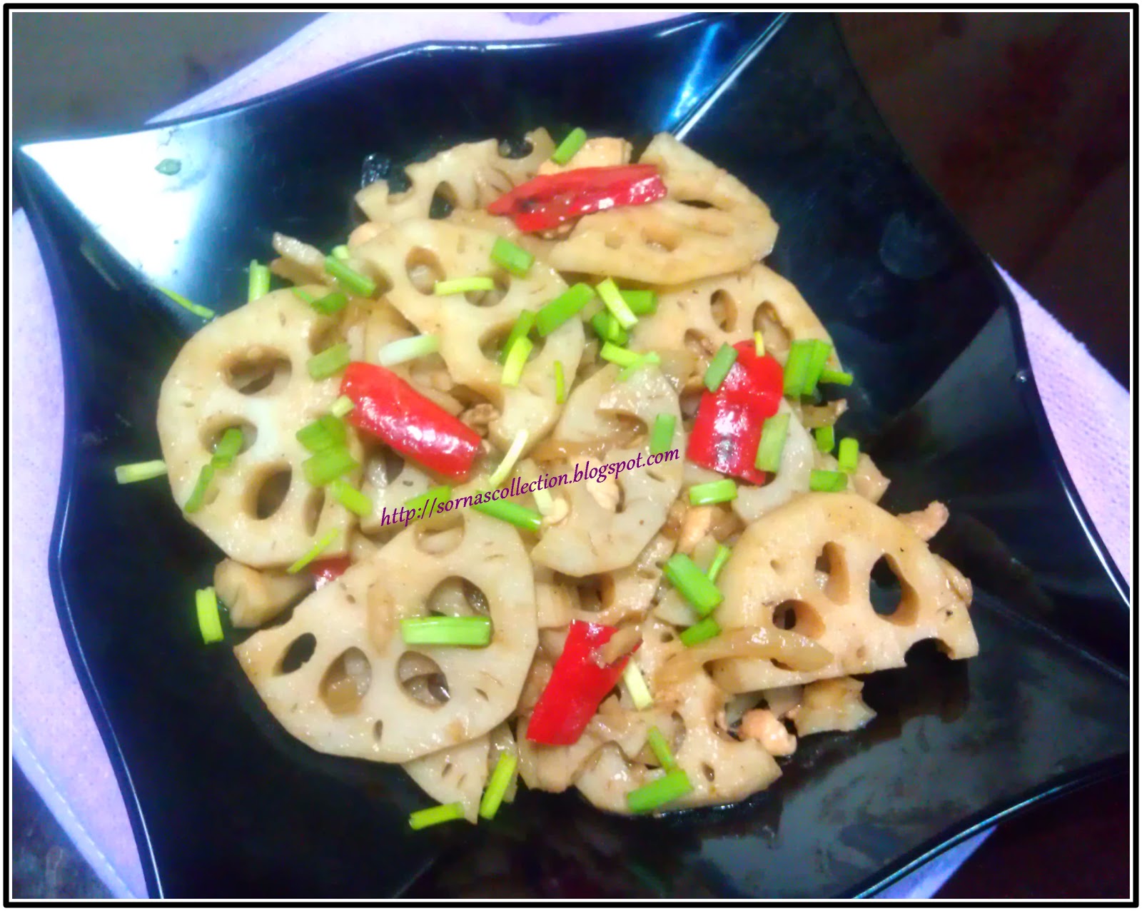 My Recipes: STIR-FRY LOTUS ROOT