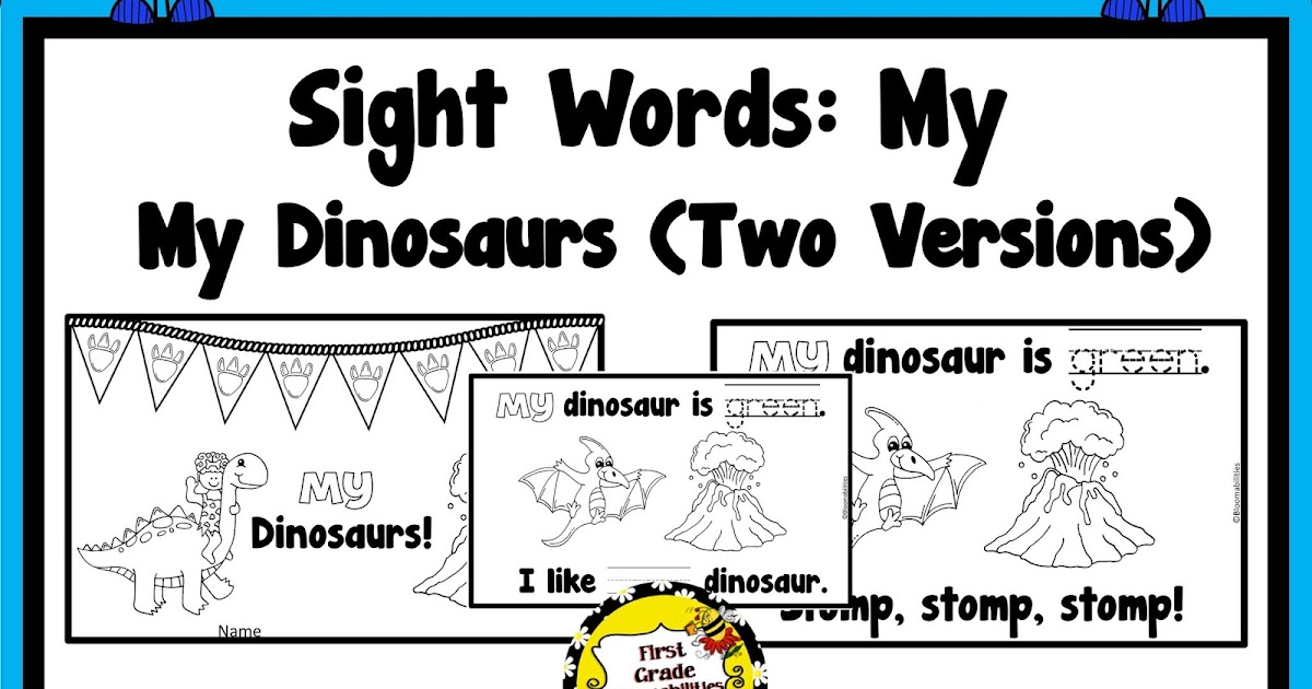 First Grade Bloomabilities: Freebie Emergent Reader (Dinosaurs with ...