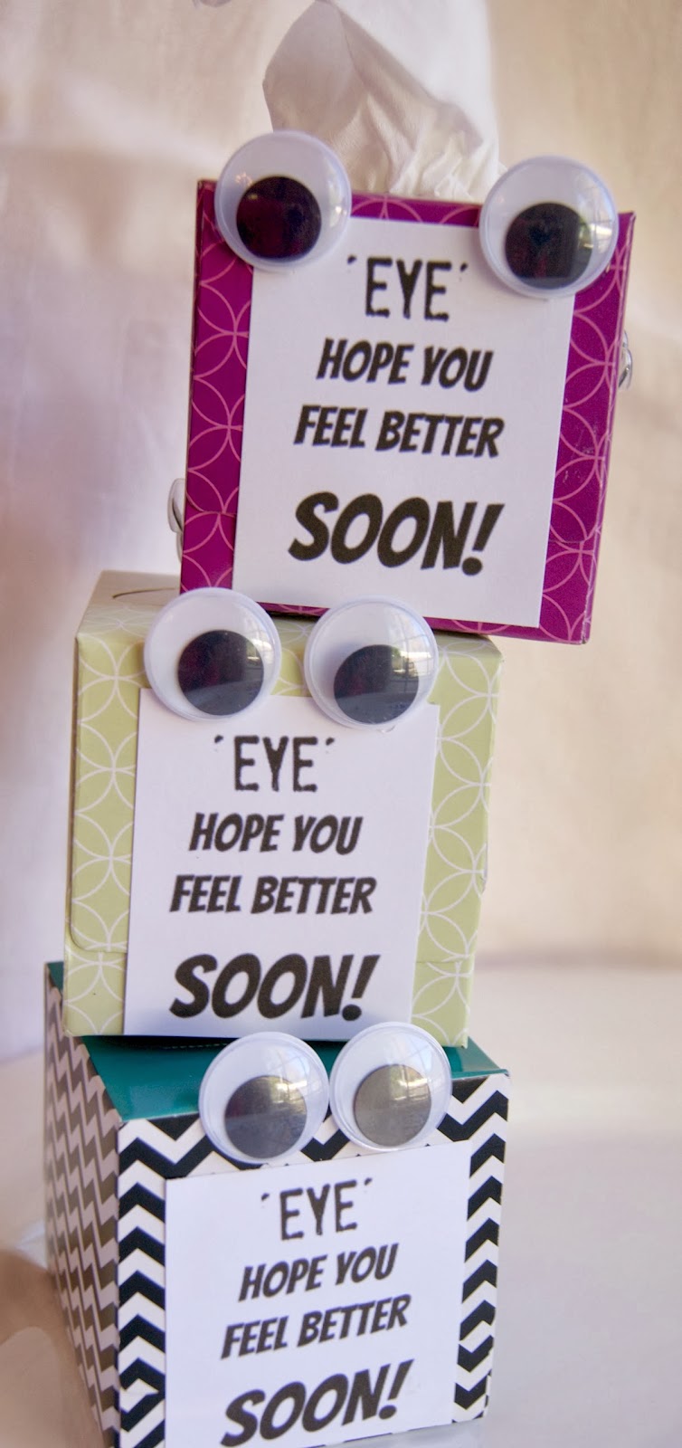 michelle paige blogs: Get Well Soon Tissue Box Gift