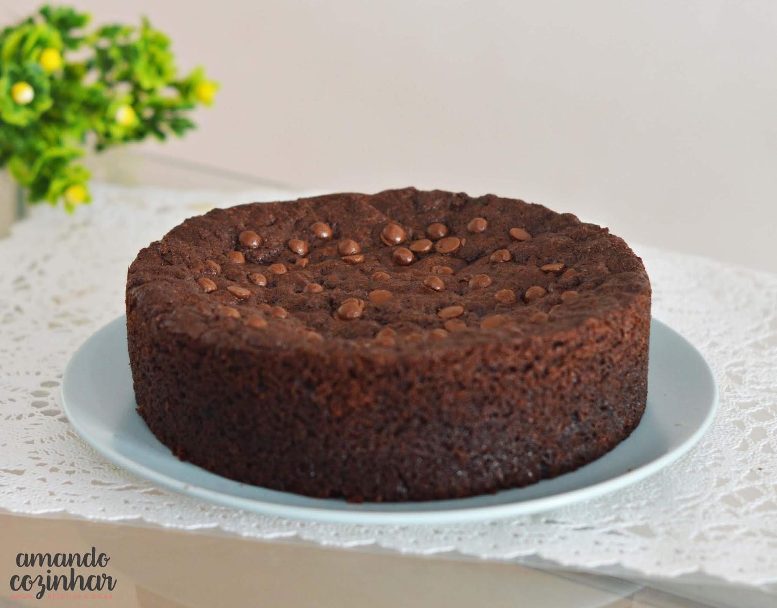 Torta cookie de chocolate com creme de avelã duo - Amando Cozinhar