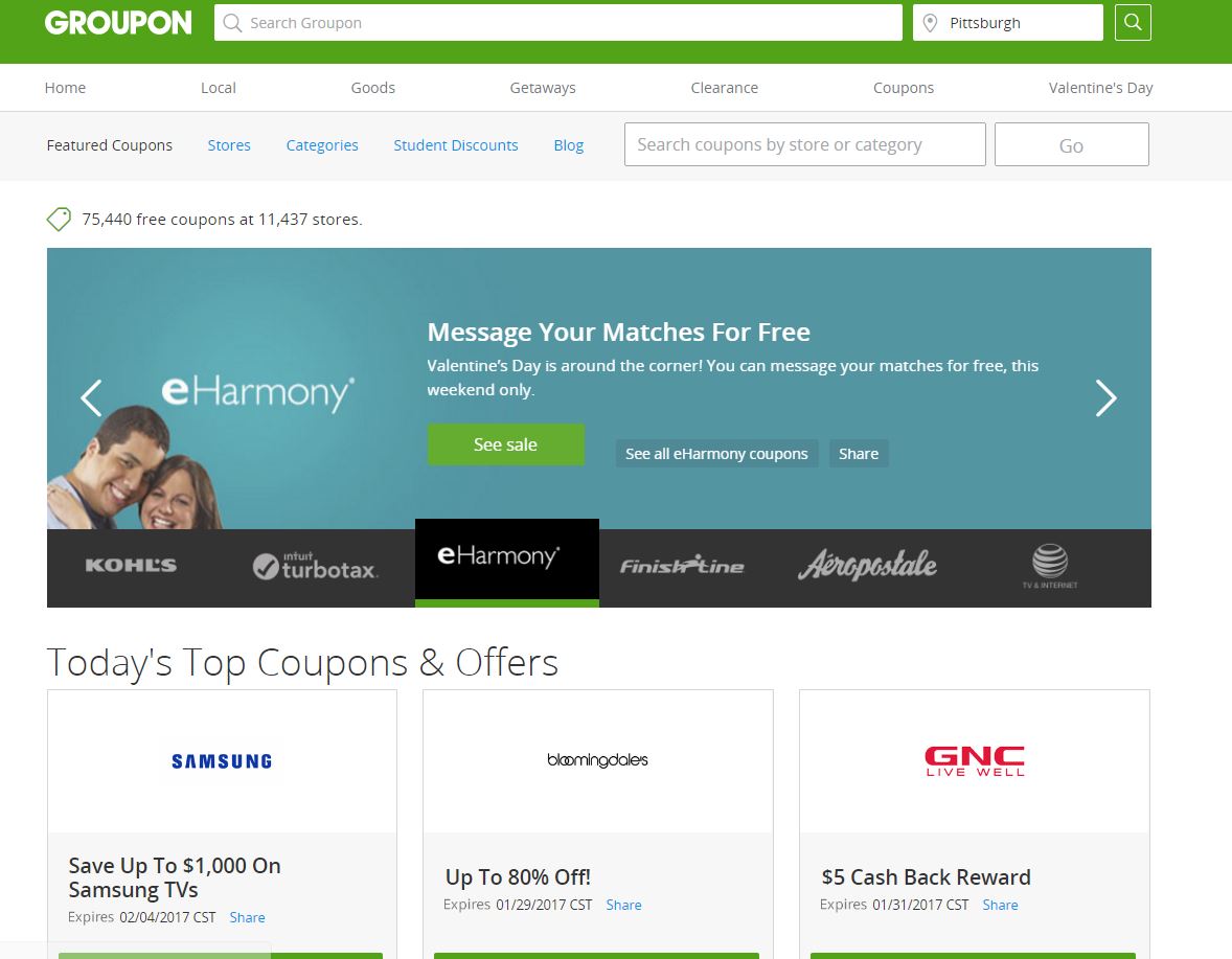Groupon Coupons
