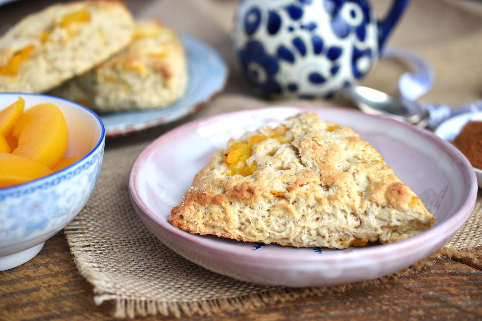 Woman in Real Life: Peach Perfection Vegan "Buttermilk" Scones