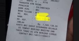 Hati-hati modus penipuan baru pakai struk transfer ATM - KARYAKU