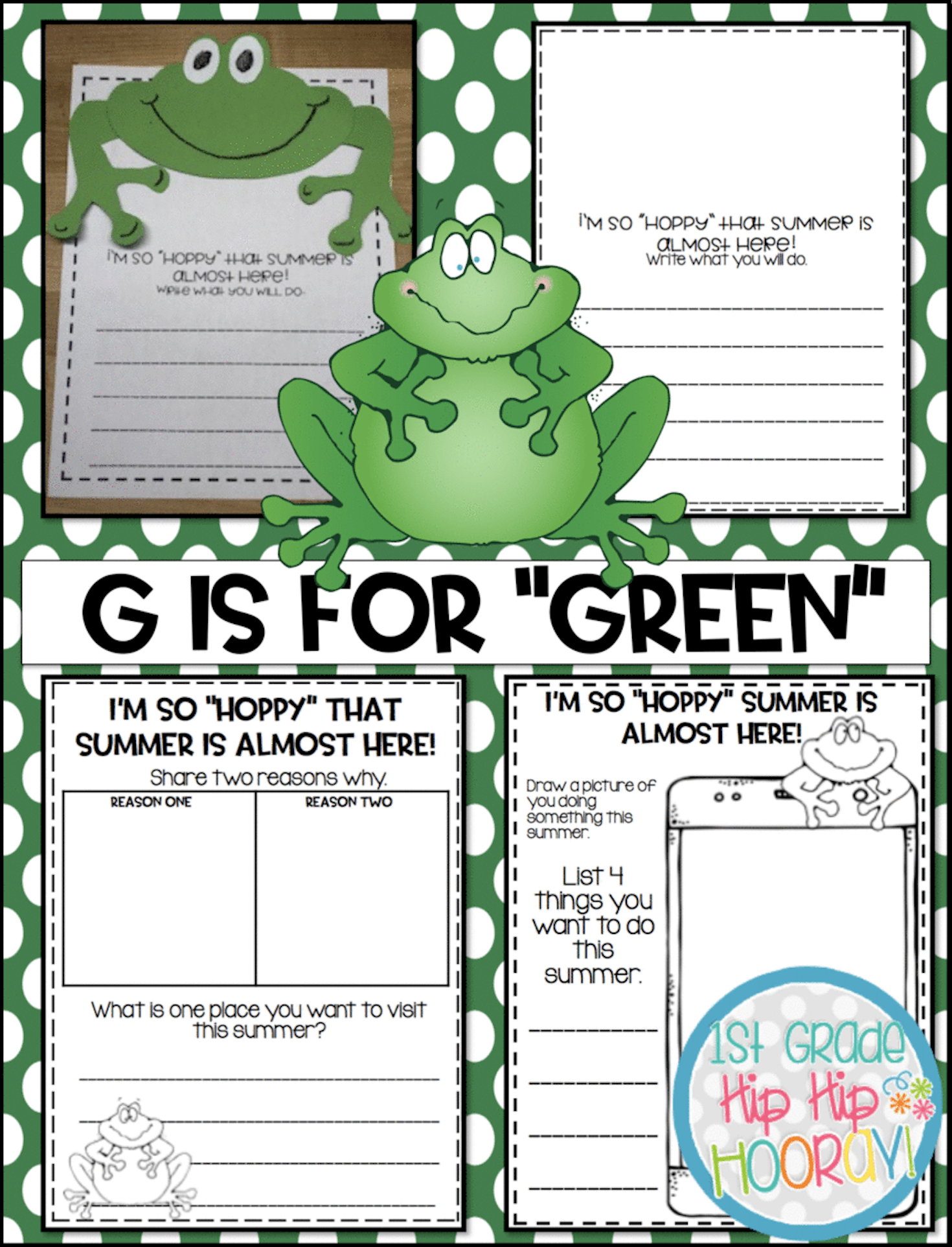 1st Grade Hip Hip Hooray!: Gg is for Green Day/Games...ABC Countdown to ...