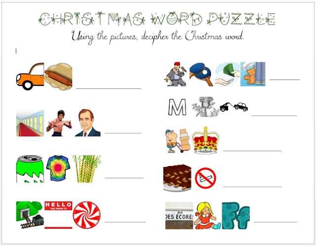 Joyful Family Life: Christmas Word Puzzle Game