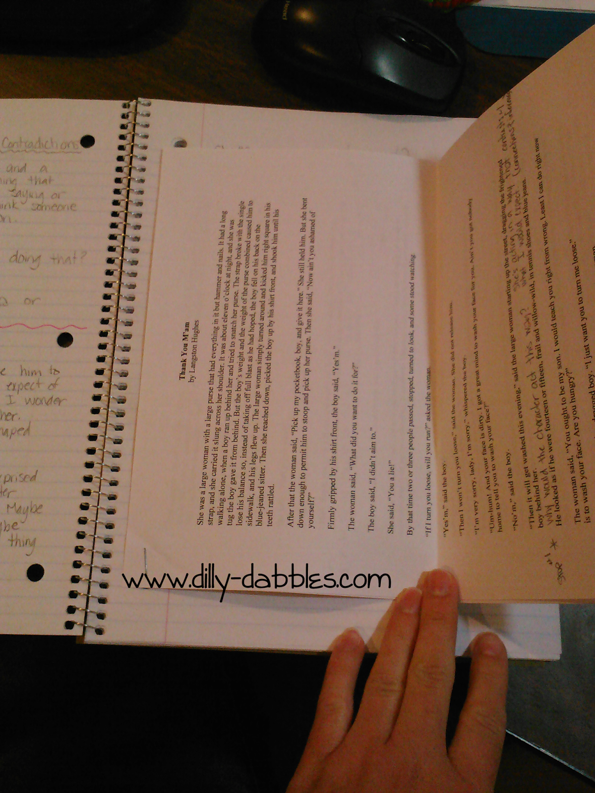 DillyDabbles: Notice and Note Post 10: Contrasts and Contradictions