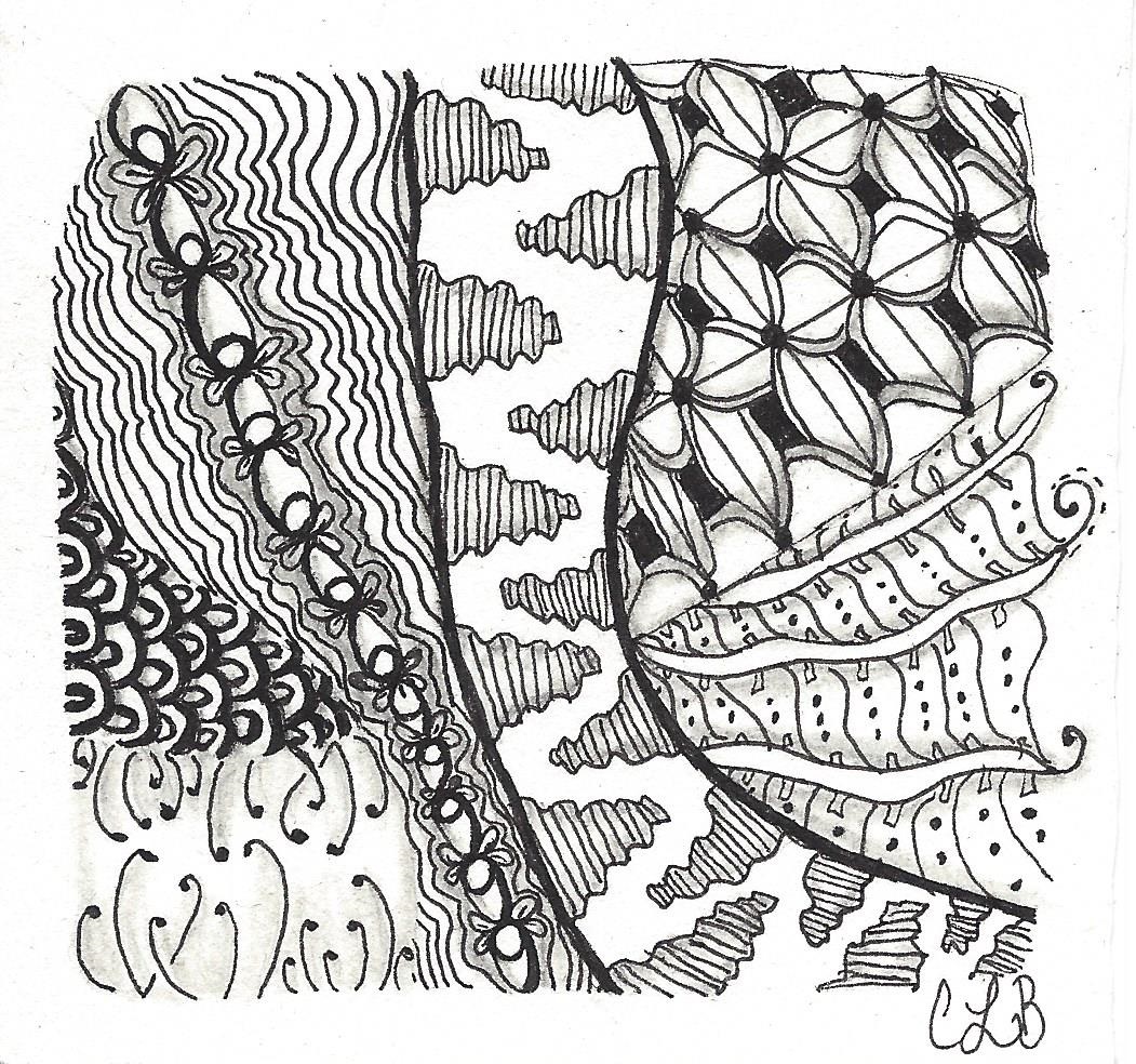 Tickled To Tangle: "It's a String Thing" #2 Tiles