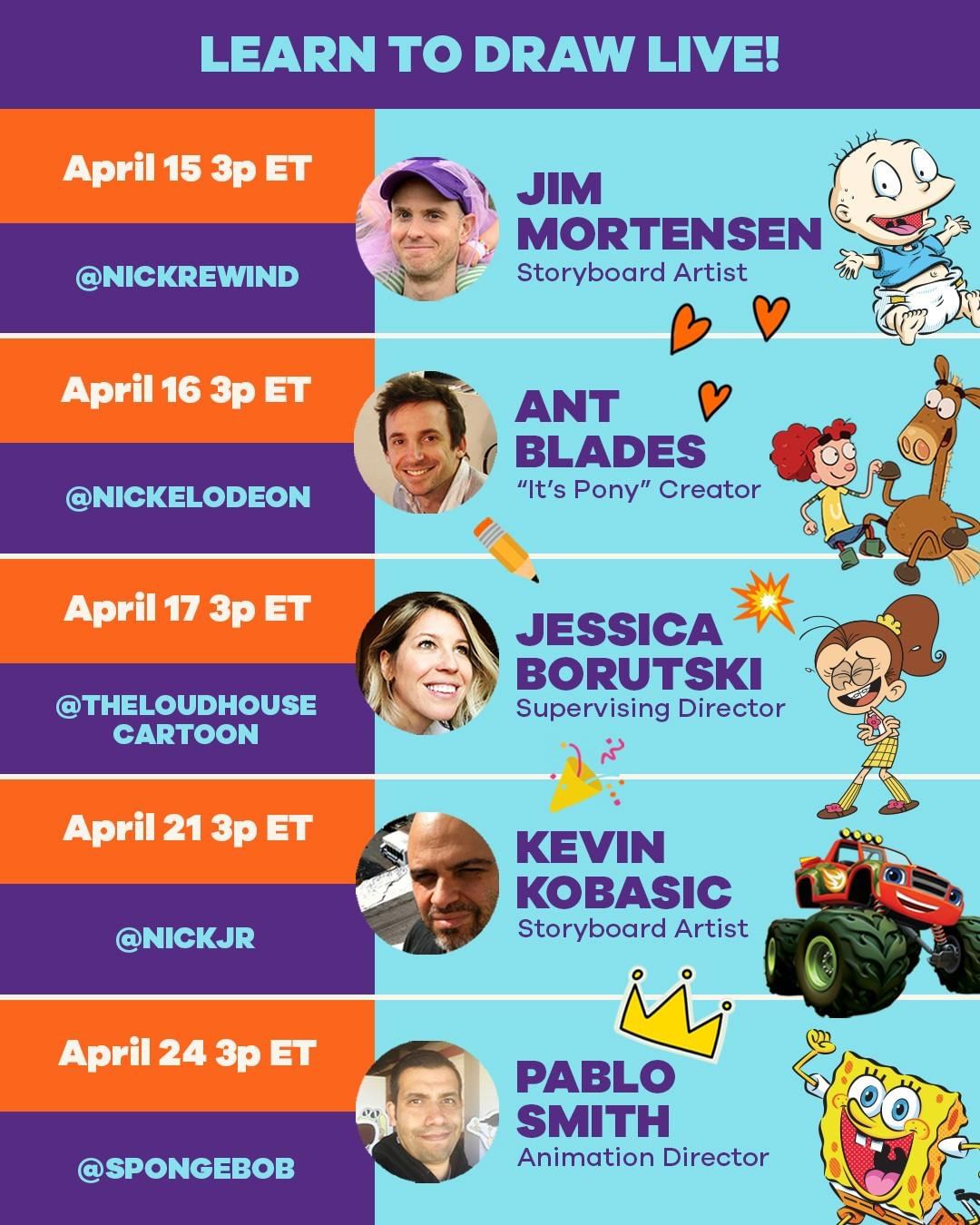 NickALive!: Learn to Draw with Nickelodeon Artists on Twitch