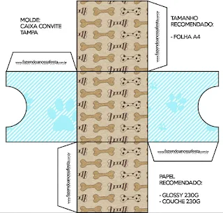 Puppy Footprints: Free Printable Boxes. - Oh My Fiesta! in english