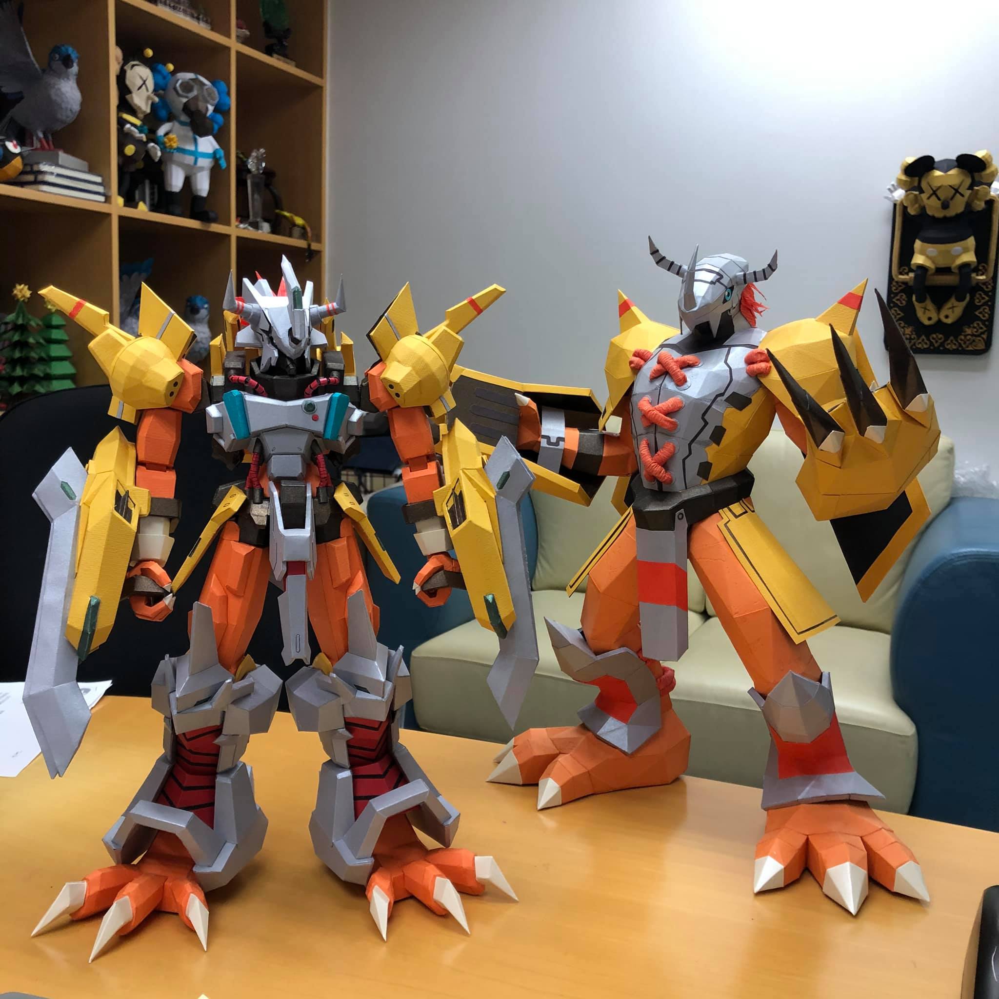 [Free Template] Digimon Papercraft: Wargreymon and Wargreymon X - Brian ...