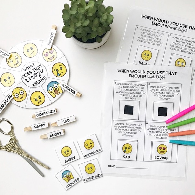 Emoji Match Social Skills Activity | The Social Speechie