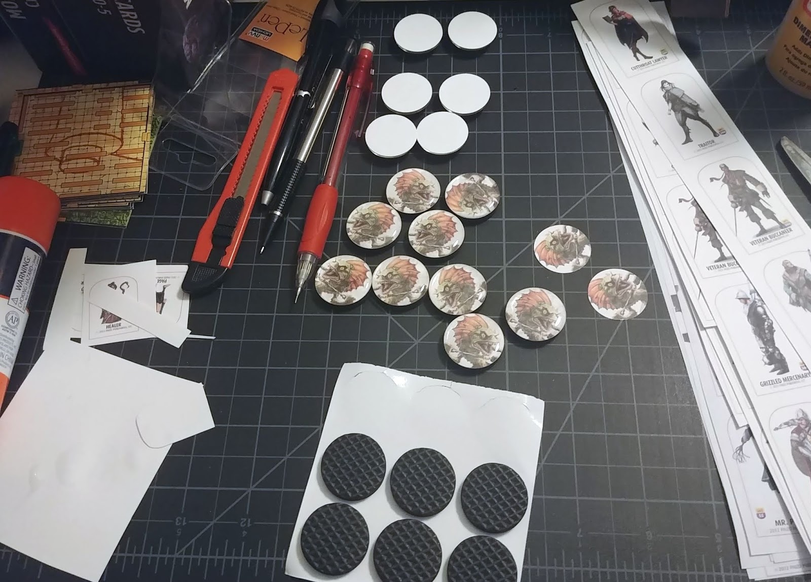 Confessions of a Reformed RPGer: DIY Corner: Tokens for your Tabletop