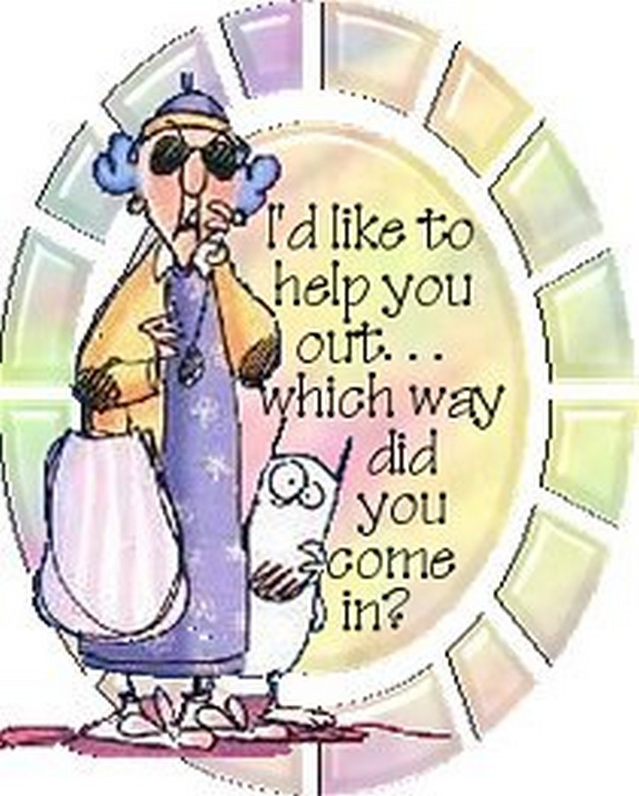 Chuck's Fun Page 2: Seven assorted, vintage Maxine cartoons