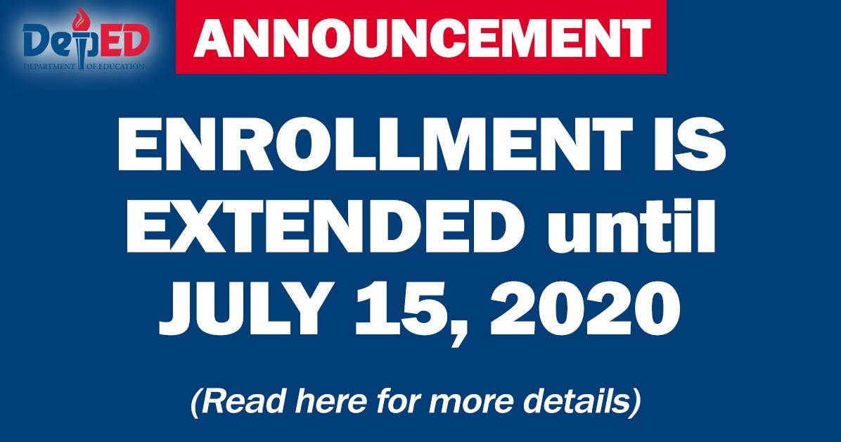 DepEd extends the remote and drop box enrollment until JULY 15, 2020 ...