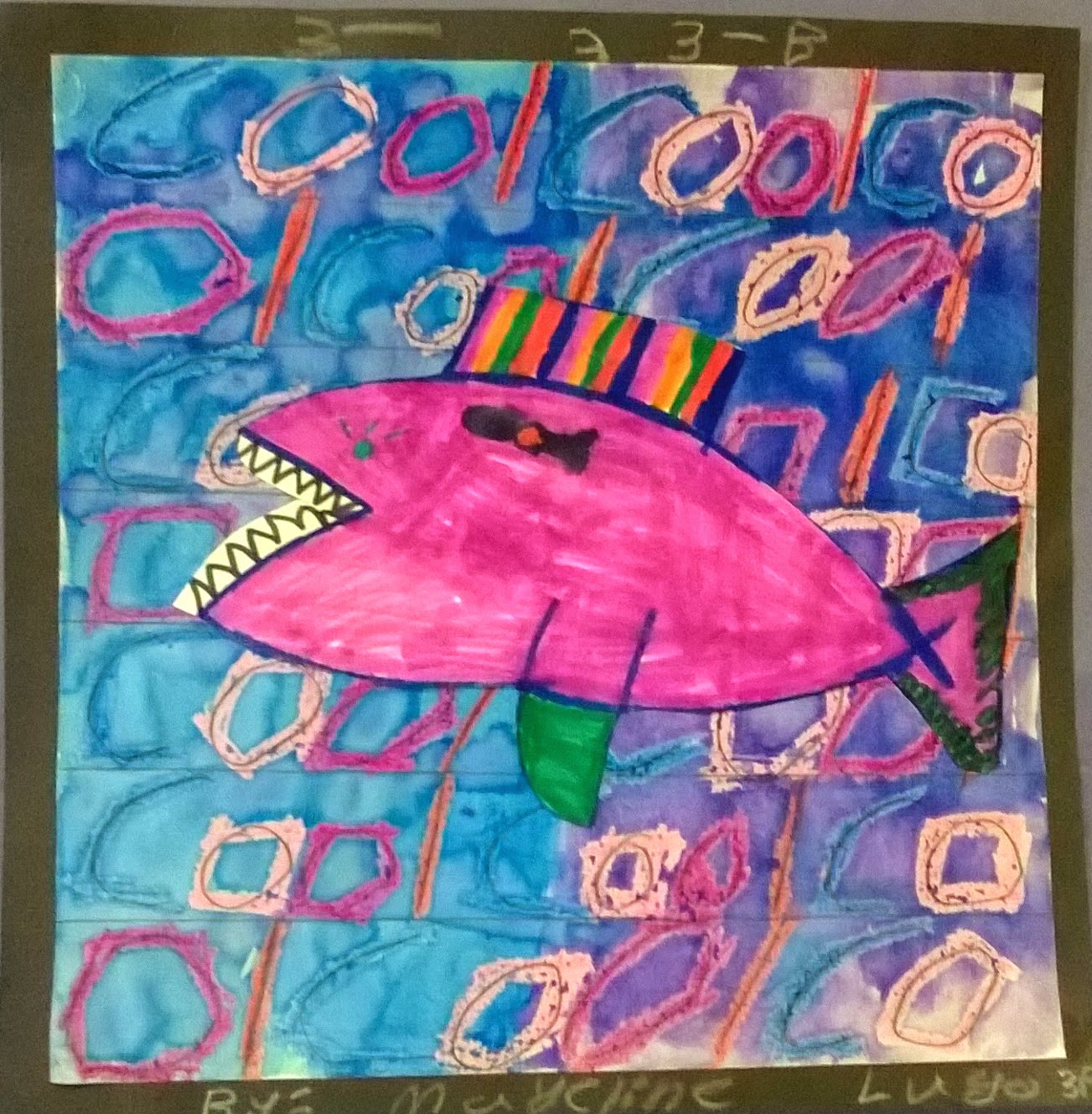 King Elementary Art Room: 3rd Grade Paul Klee-inspired Pattern Fish ...