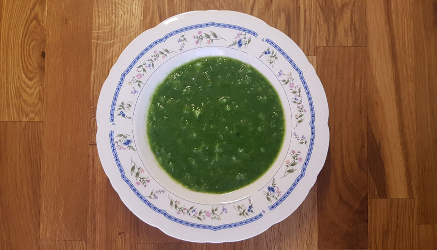 Okusni recept : Špinačna juha