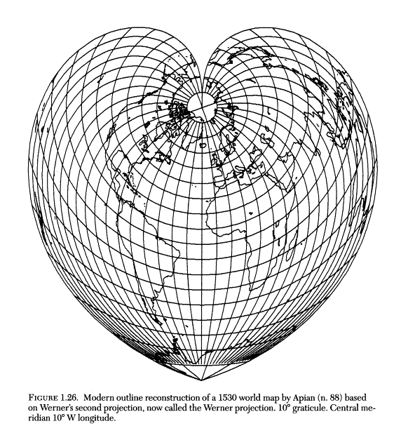 Mapa Mundi em forma de coração