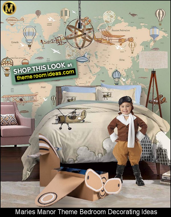 Decorating theme bedrooms - Maries Manor: airplane bedroom ideas ...