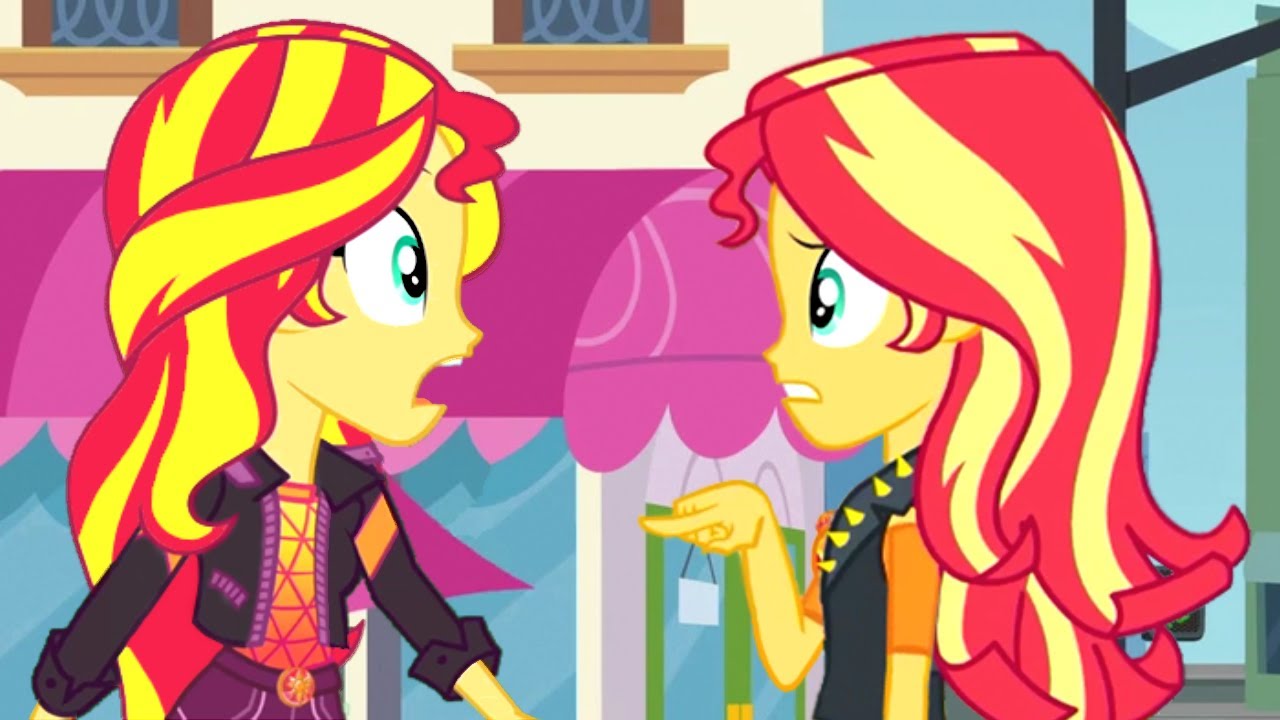 Sunset Shimmer And Trixie Human