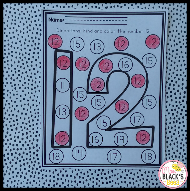 Search and Find Teen Numbers | Mrs. Black's Bees