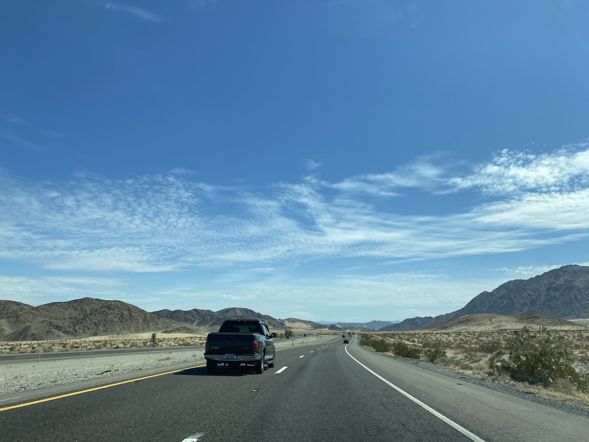 Interstate 15; the Mojave Freeway from Barstow to the Nevada State Line