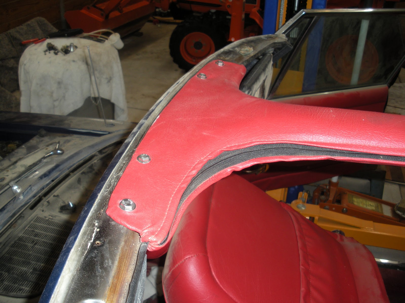 Triumph Stag Project: T-Bar Almost Done