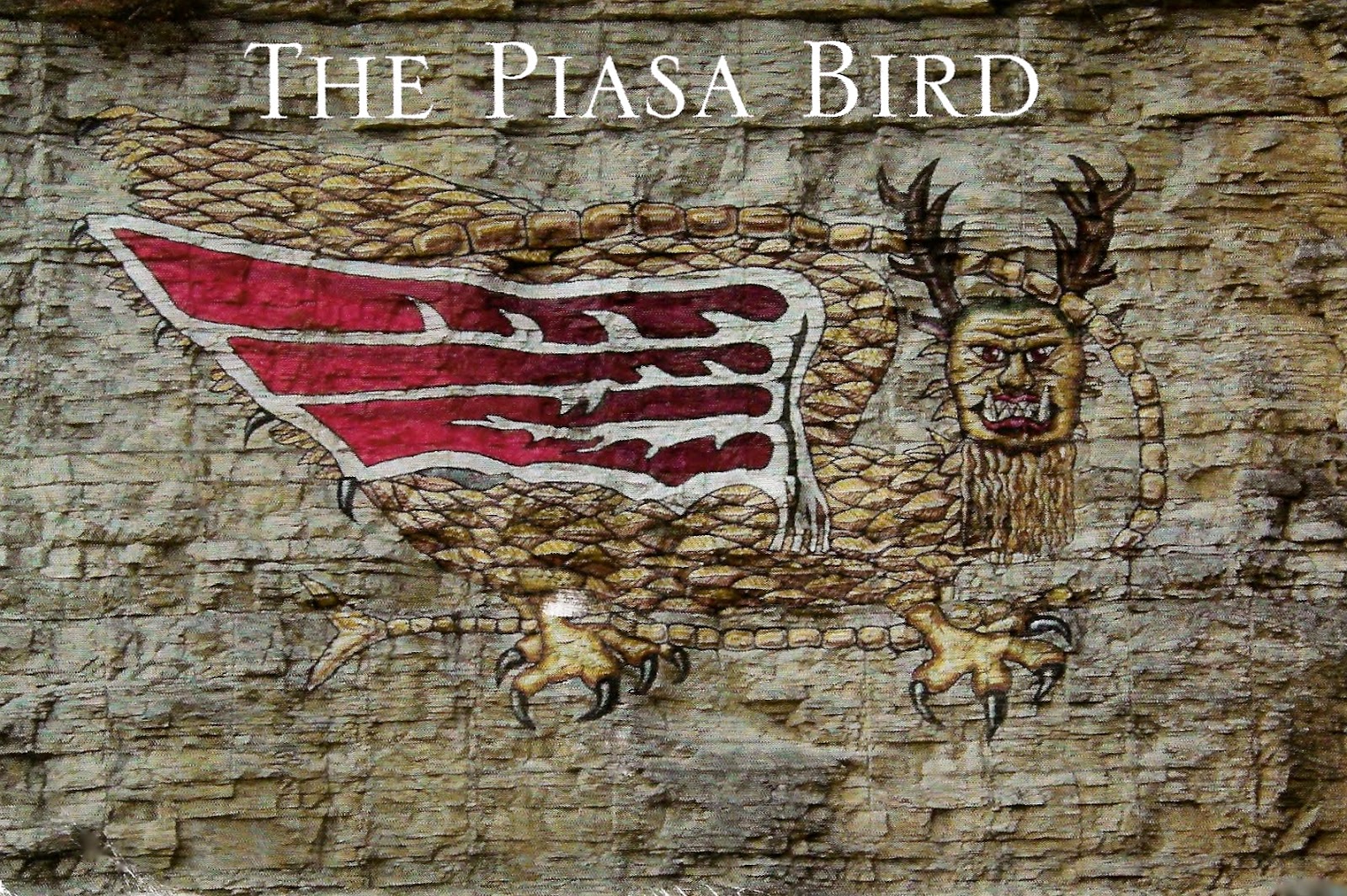 My Favorite Postcards: The Piasa Bird in Illinois