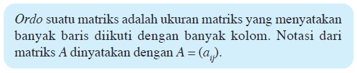 Pengertian, Notasi, dan Ordo Matriks - SM4TIK