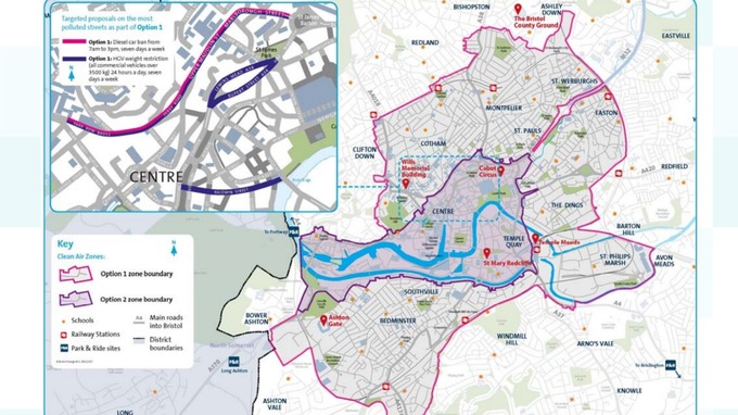 Bristol Clean Air Zone to Ban All Diesels in the Centre
