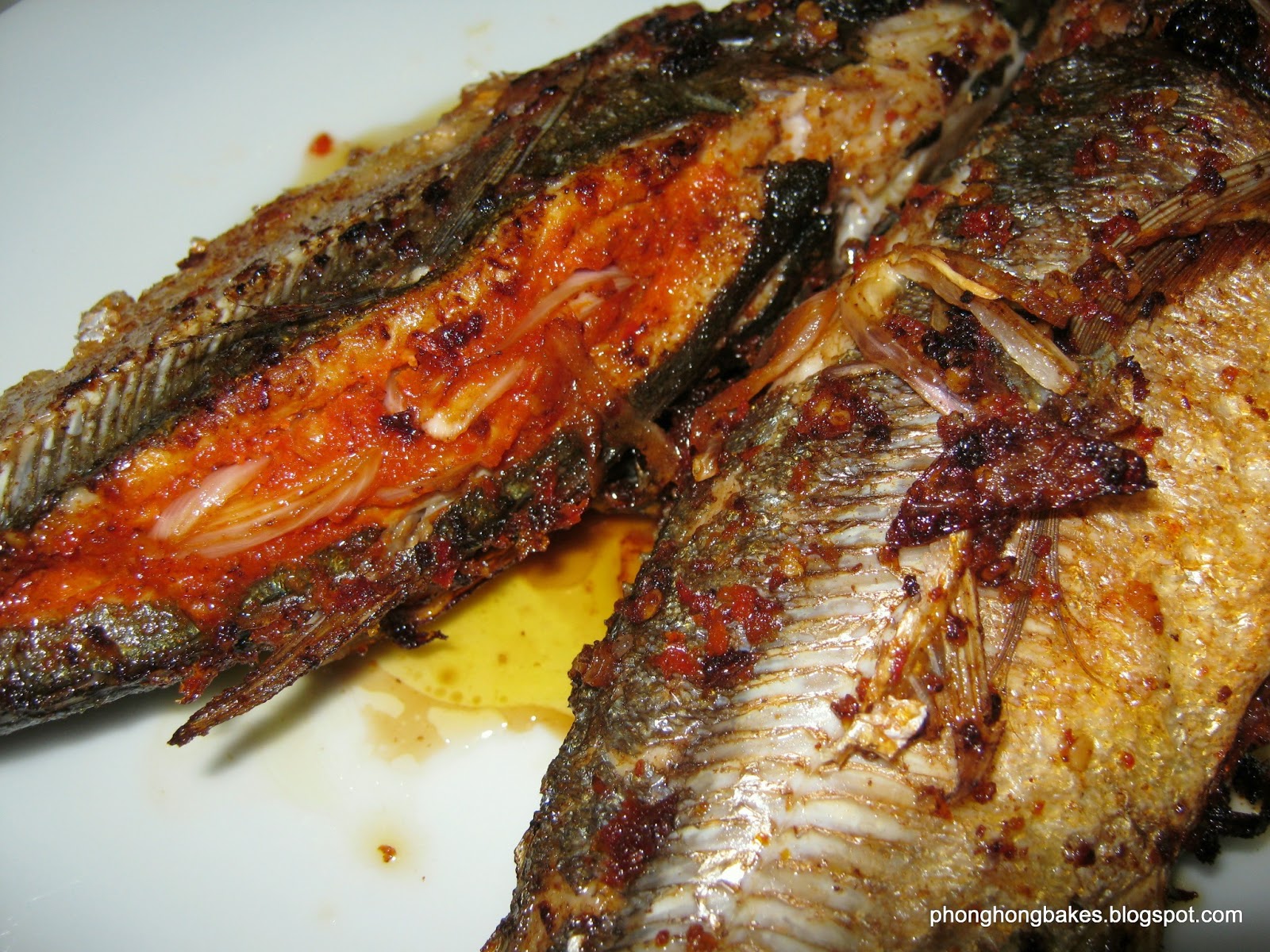 PH Bakes and Cooks!: Hardtail Mackerel Stuffed with Sambal Belacan