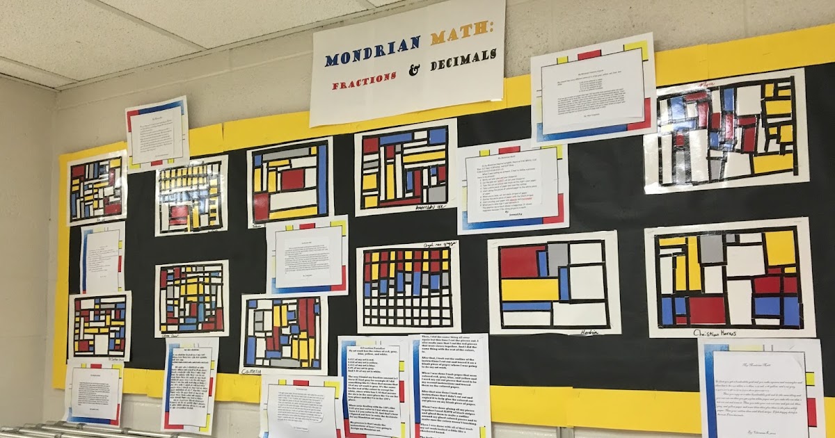 Mondrian Math: Fractions, Decimals, Percents & Blurred Lines - Wild ...