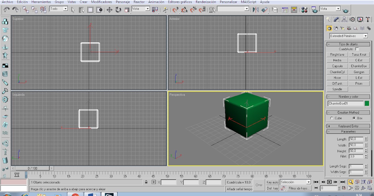 Hacemos un dado en 3D MAX