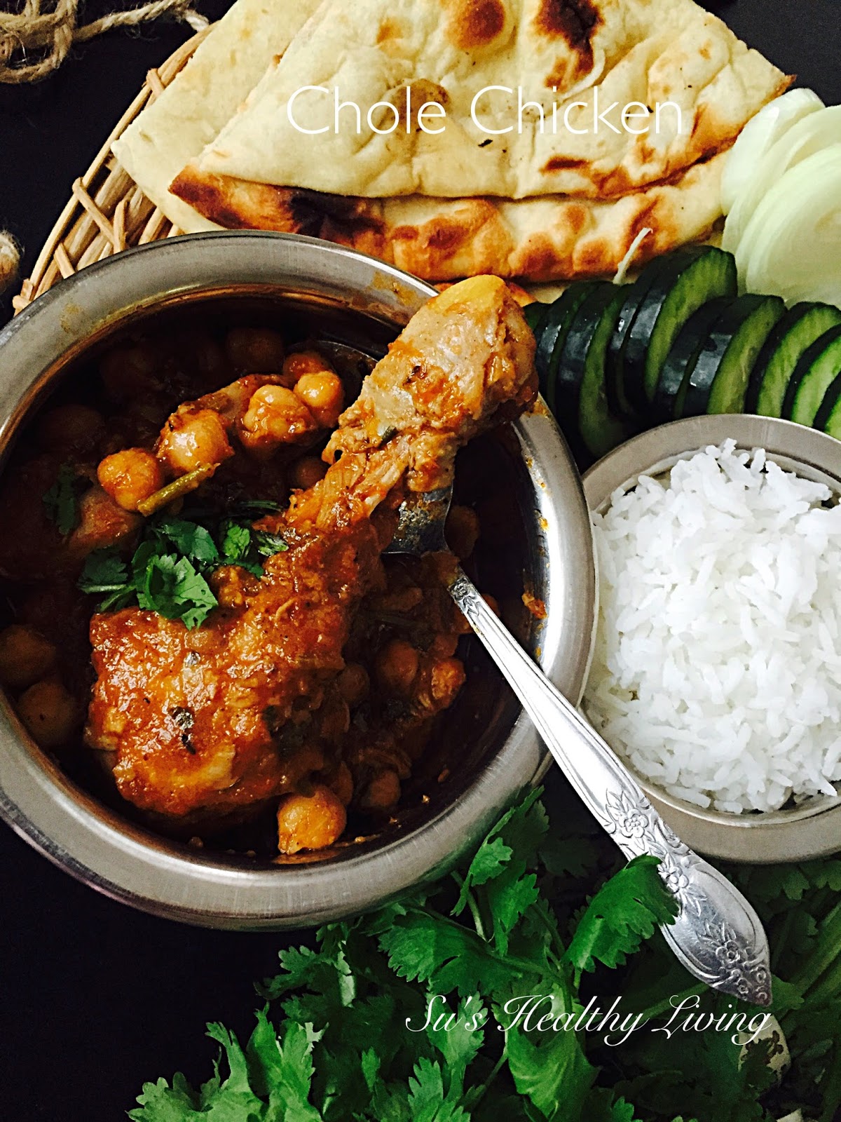 chicken , Chole , Chole Chicken , Indian. , side-dish