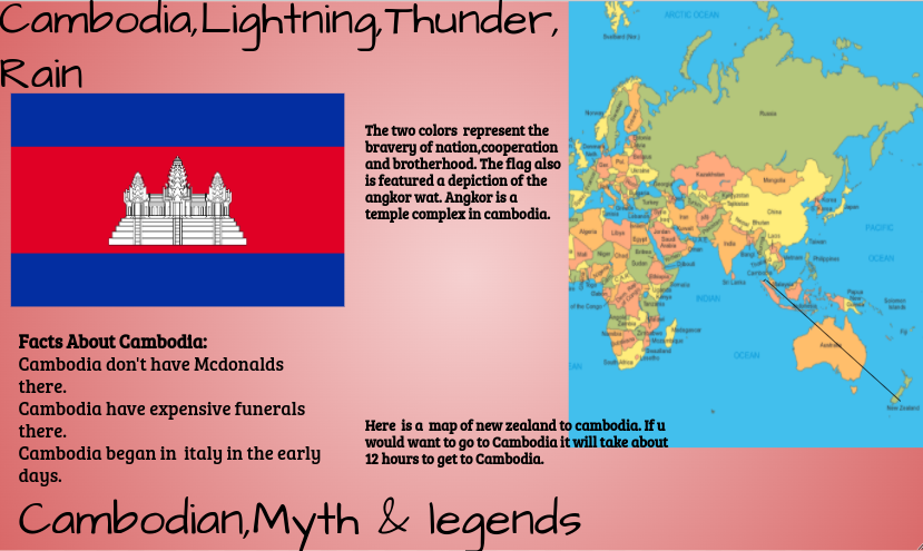Quincess @ Pt England School: Cambodian Myth of Lightning,Thunder and Rain