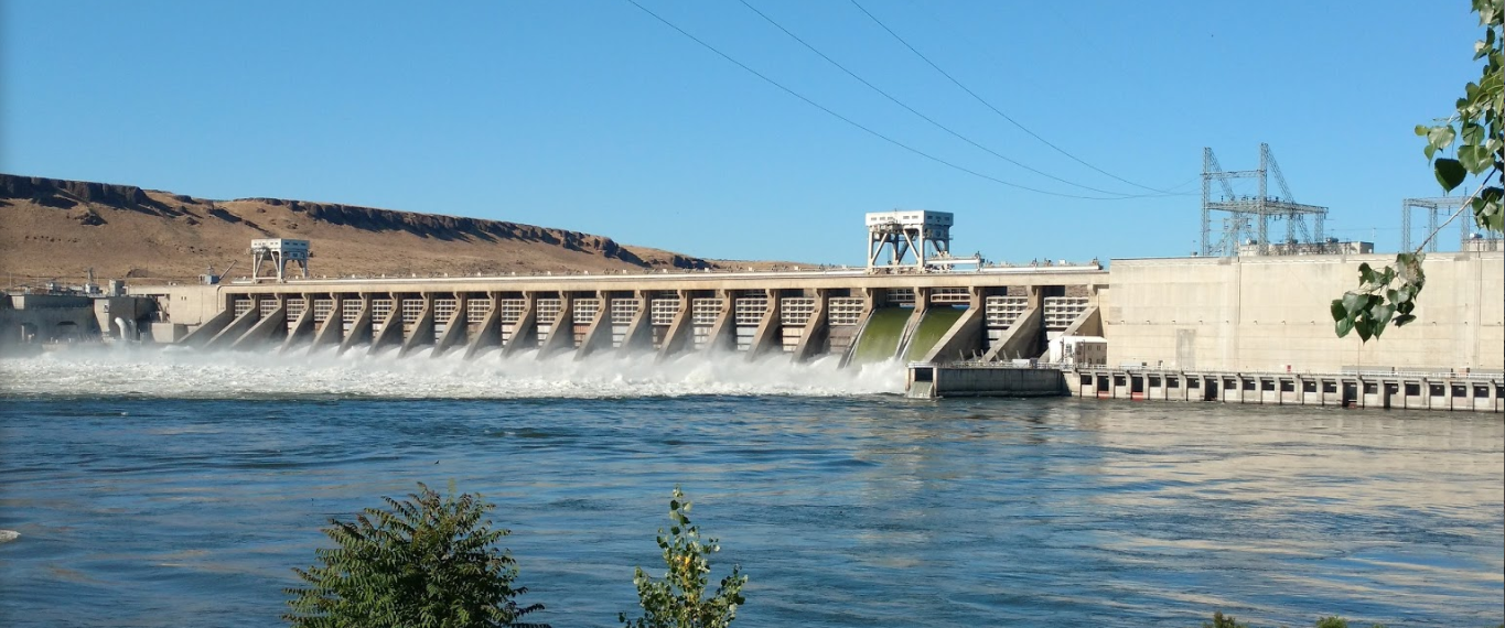 Industrial History: 1954 McNary Dam on the Columbia River near Umatilla, OR
