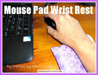 Creating my way to Success: How to make your own mouse pad wrist rest ...