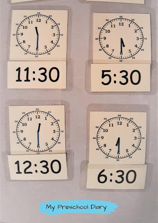 Telling Time Matching Cards