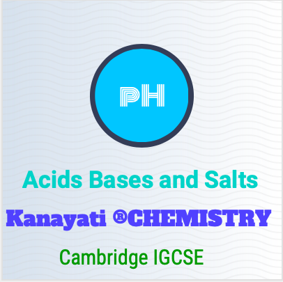 IGCSE CHAPTER - 8 - Acids Bases and salts IGCSE QUESTIONS ~ K Chemistry