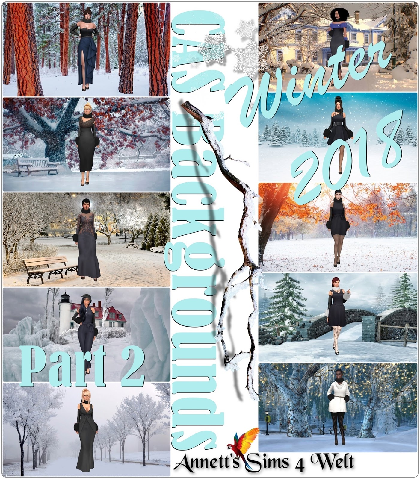 Annett's Sims 4 Welt: CAS Backgrounds - Winter 2018 - Part 2