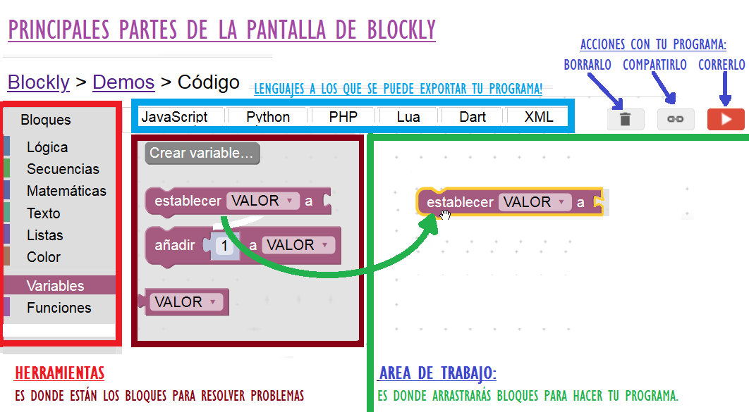 Generación Del Futuro: Informática: Introducción a Programación: BLOCKLY 1