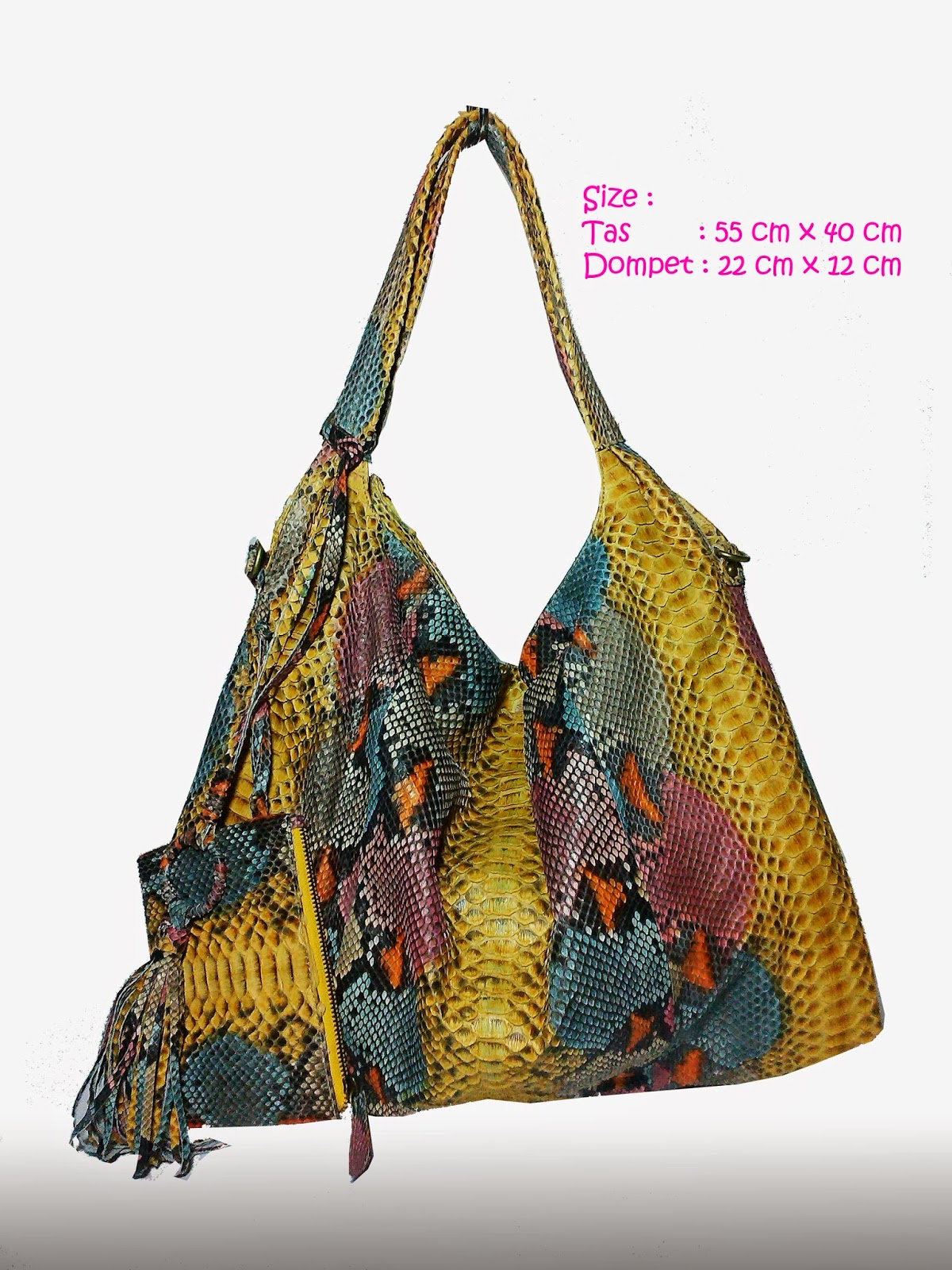 Tas Python Cangklong - Tas Kulit Cantik Bali