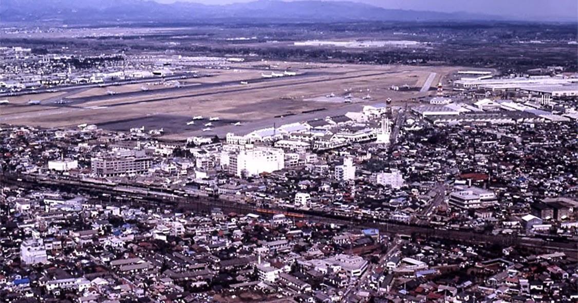 Michael G Skidmore: tachikawa air base Japan 1965 Aerial photos