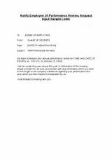 Performance Review Letter Template ~ Resume Letter