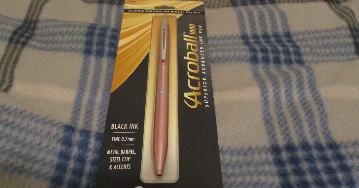 Missy's Product Reviews : Pilot Acroball 1000 Rose Gold Thanksgiving 2020