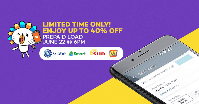 Sale Alert: Prepaid Load For Smart, Sun, And Globe On 40% Off At Lazada